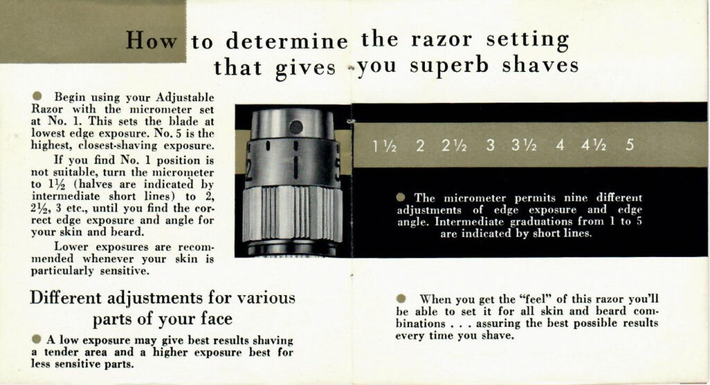Pre-History – Gillette Adjustable Razors